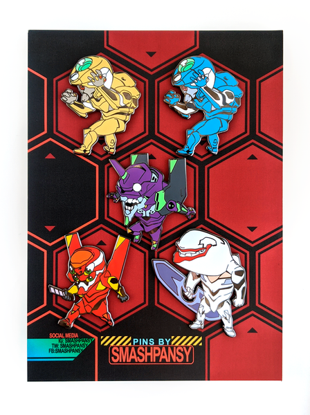 Evangelion Hard Enamel Pin FULL SET – smashpansy